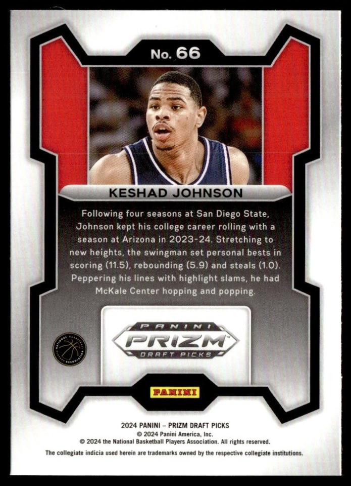 2024-25 Panini Prizm Draft Picks Bogdan Bogdanovic Rookie Atlanta Hawks ...