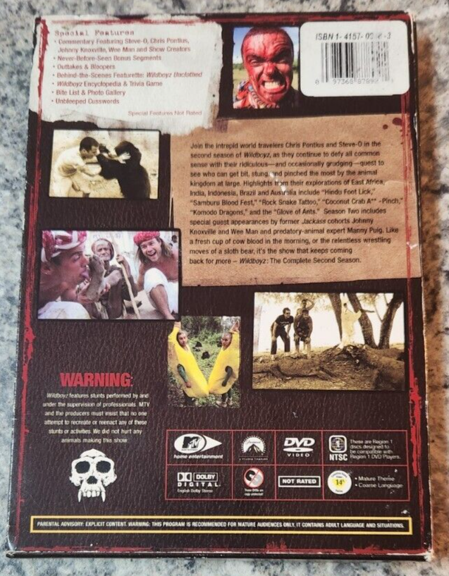 Wildboyz: the Complete Second Season (DVD 2004) Steve-O Chris Pontius ...
