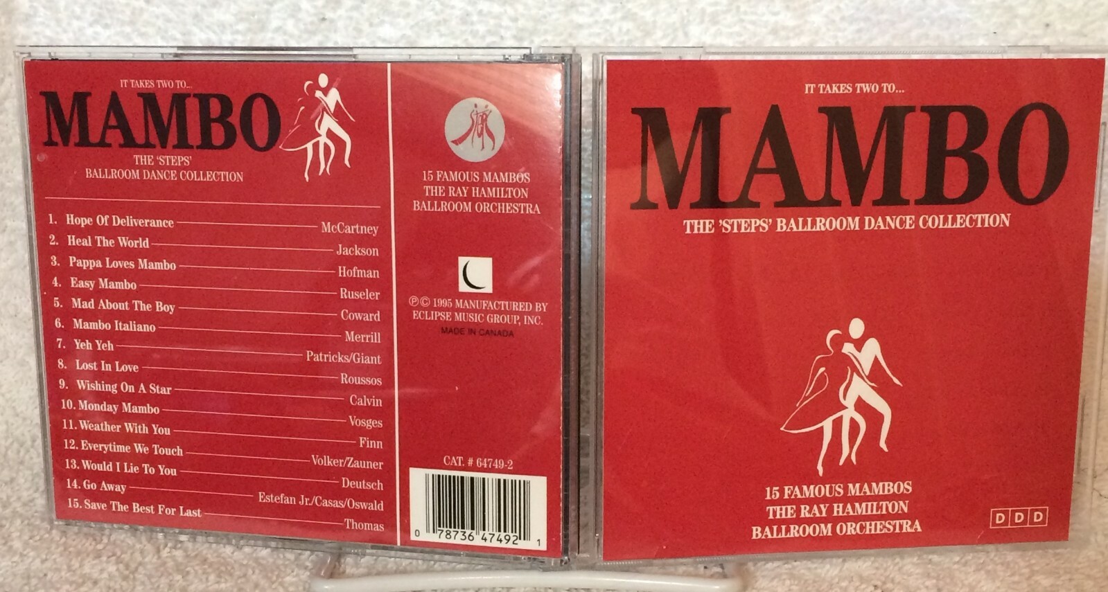 Mambo The Steps Ballroom Dance Collection 15 Famous Mambos Music CD Ray ...