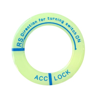 Key Ring Sticker Decorative Ignition Switch Ring Fluorescent Luminous ...