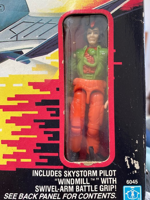VINTAGE 1987 HASBRO GI JOE SKYSTORM X-WING CHOPPER VEHICLE MISB SEALED ...