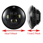 2X 7'' LED Headlight Lamp DRL Turn Signal ip67 for JEEP Wrangler CJ7 JK ...