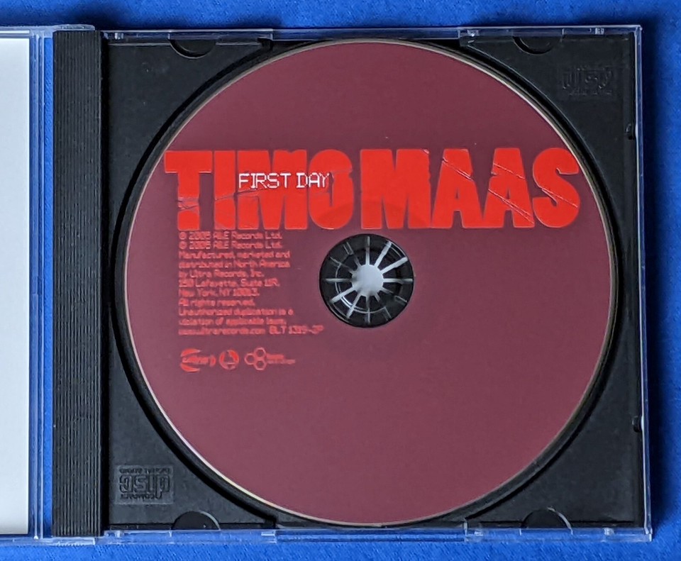 Timo Maas First Day US CD Promo 8 Mixes Daniel Taylor Buick Project ...
