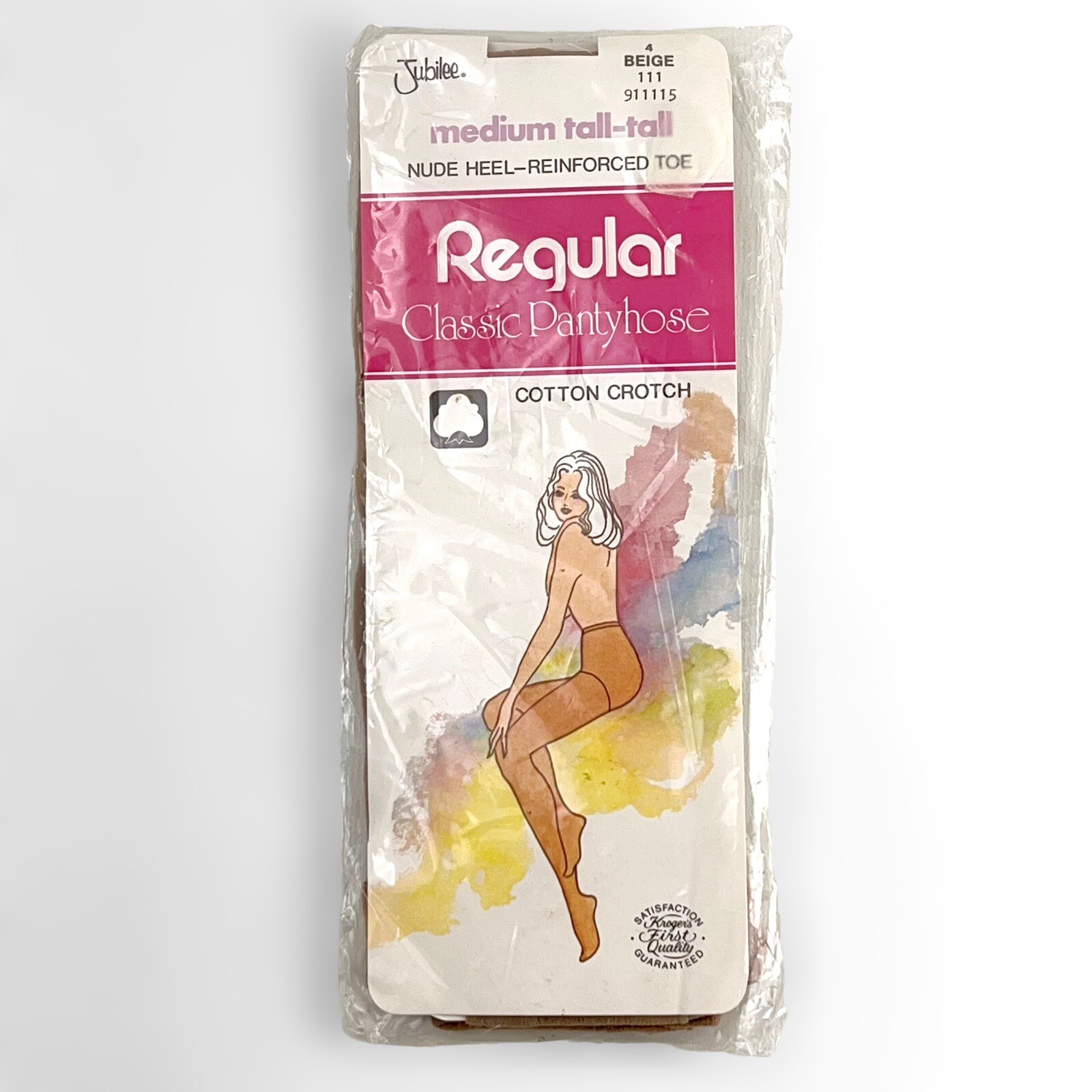 Vtg Jubilee Pantyhose Nylons Beige Control Top Classi… - Gem