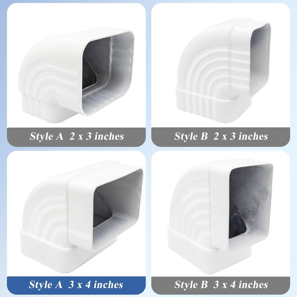 Gutter Elbow 3x4 90 Degree Downspout Elbow Gutter Connector Roofing ...