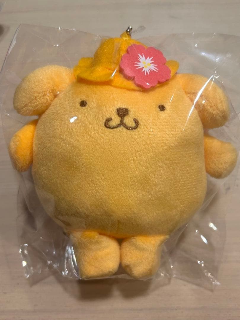 Okinawa limited tanned Sanrio Pompompurin stuffed ball chain mascot | eBay