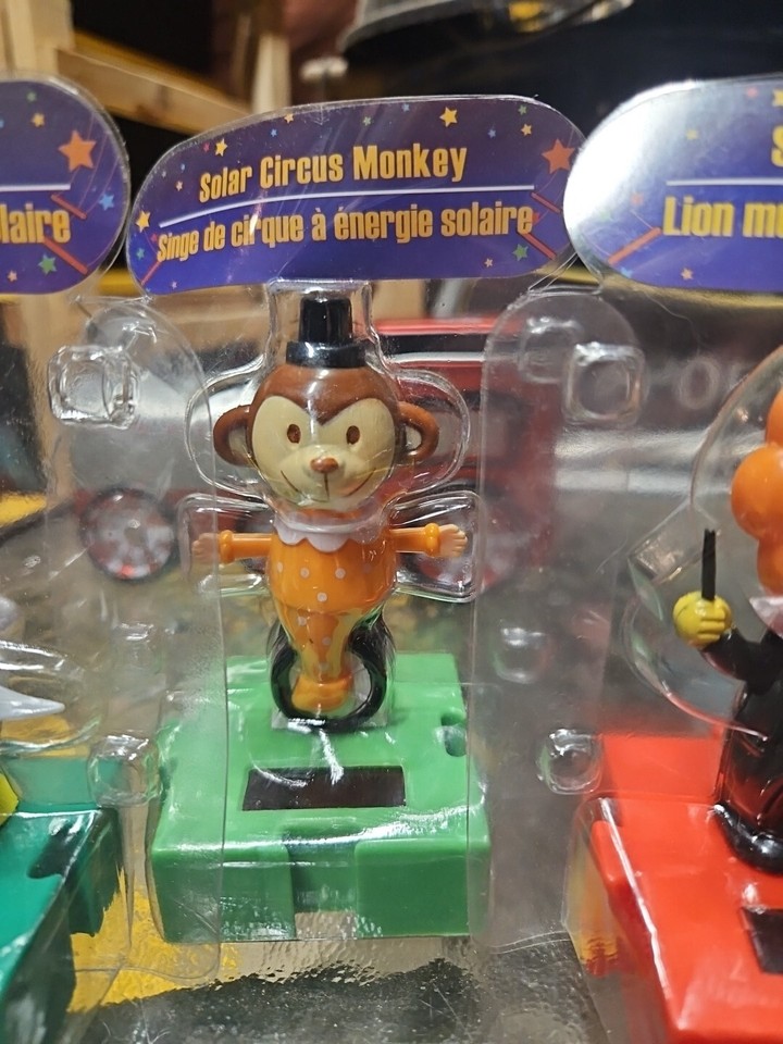 5 Circus Solar Dancers- Elephant, Crocodile, Seal, Lion, Monkey | eBay