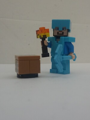 Lego minifigures: Minecraft Full diamond armor Steve | eBay