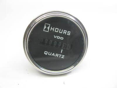 VDO A2C59517125 Hour Meter Gauge - 2" ROUND Mounting Hole - Hourmeter ...