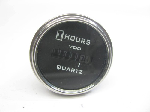 VDO A2C59517125 Hour Meter Gauge - 2" ROUND Mounting Hole - Hourmeter ...