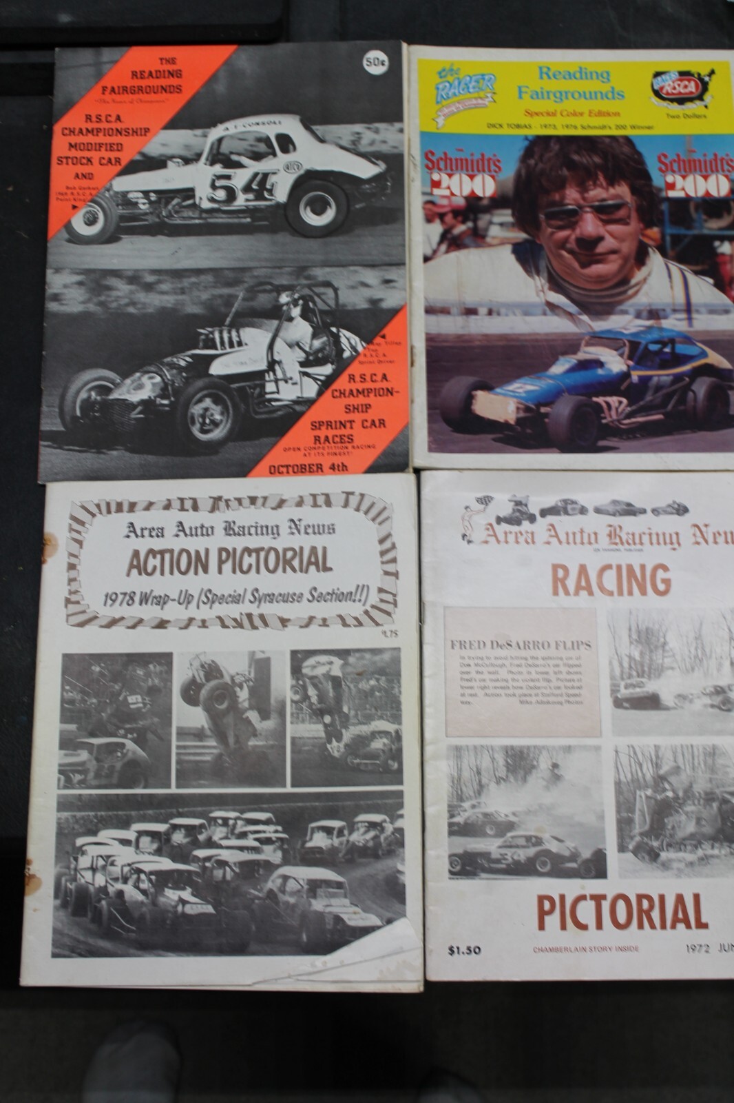 ASSORTED YEARS, ASSORTED TRACKS, VINTAGE AUTO RACING PROGRAMS AND ...