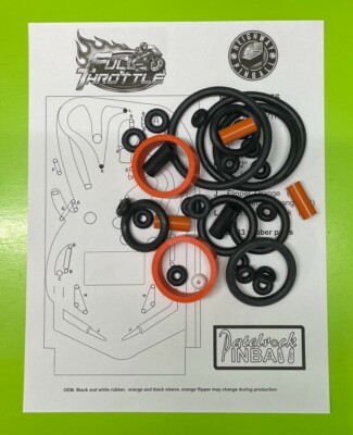 Heighway Pinball Full Throttle pinball rubber ring kit | eBay Australia