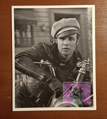 Marlon Brando - 'The Wild One' Portrait Photo Card (10" x 8") - Reprint ...