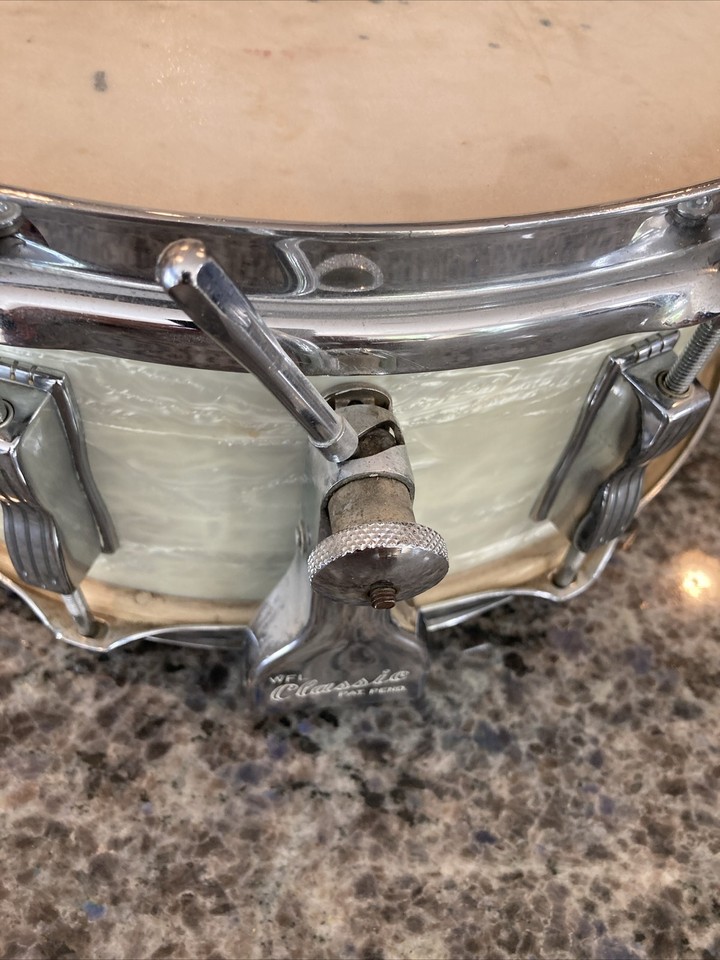 VNTG LUDWIG WFL 5.5” x 14” SNARE DRUM WMP TRANSITION KEYSTONE BADGE ...