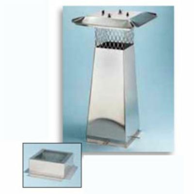 13" x 13" - 2' Stainless Steel Chimney Flue Extender by Olympia | eBay