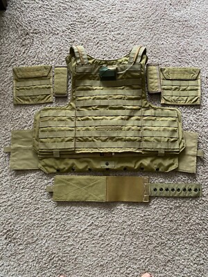 Eagle Industries MARCIRAS vest with inserts , Khaki Size L | eBay