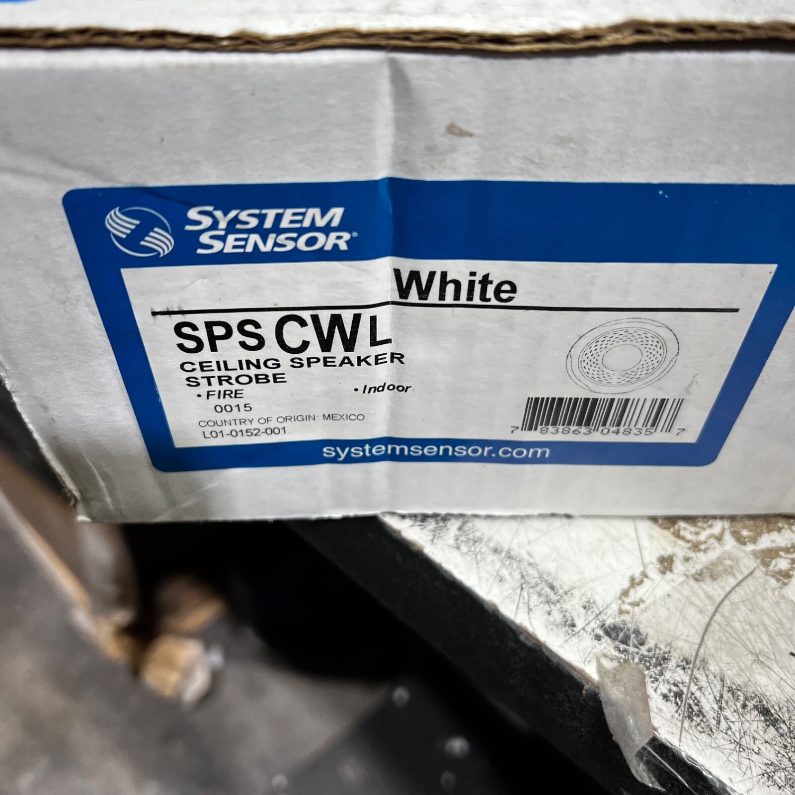 System Sensor SPS CWL Ceiling Speaker Strobe White L01-0152-001 | eBay