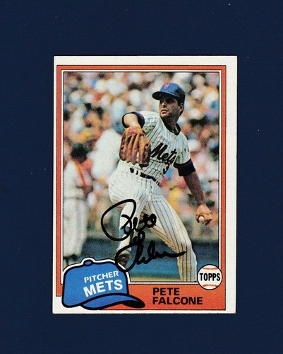 Pete Falcone signed New York Mets 1981 Topps baseball card | eBay