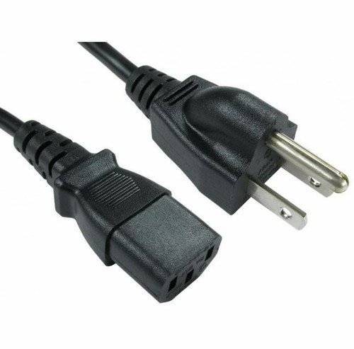 VOLEX PS204 US 3 PIN PLUG TO C13 FEMALE 10A 250V MAINS CABLE POWER LEAD ...