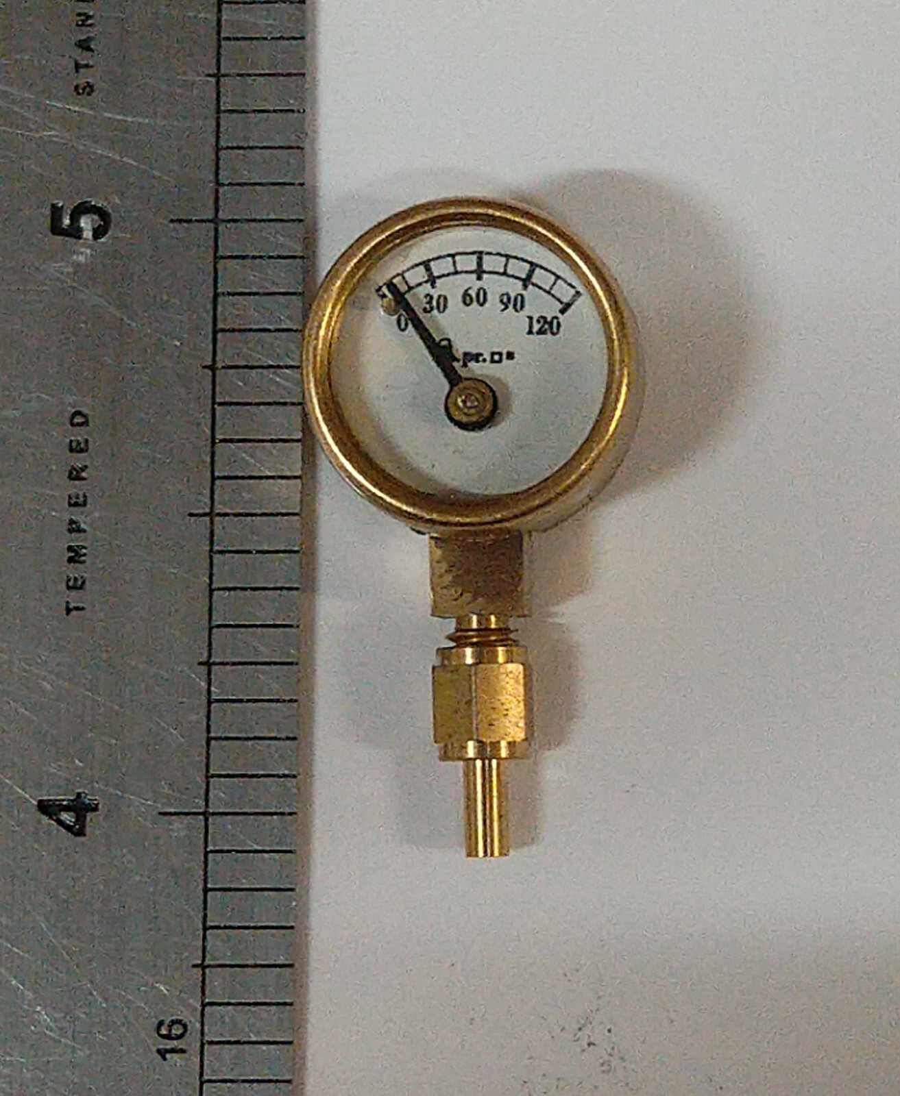 1/2" Live Steam pressure gauge, 0-120 PSI | eBay