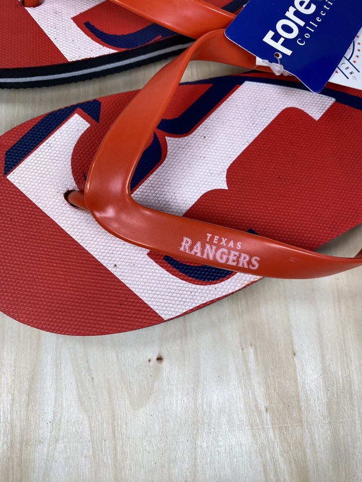 Texas Rangers MLB Baseball Flip Flops Team Logo NWT Various Sizes ...