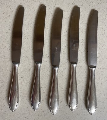 Vintage BMF 90 Rostfrei Silver Plated Salad Knives Skier Mark Five ...