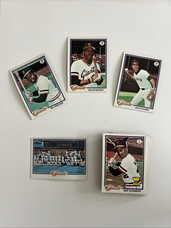 1978 Topps Baseball San Francisco Giants Team Set 27 Cards Excellent | eBay