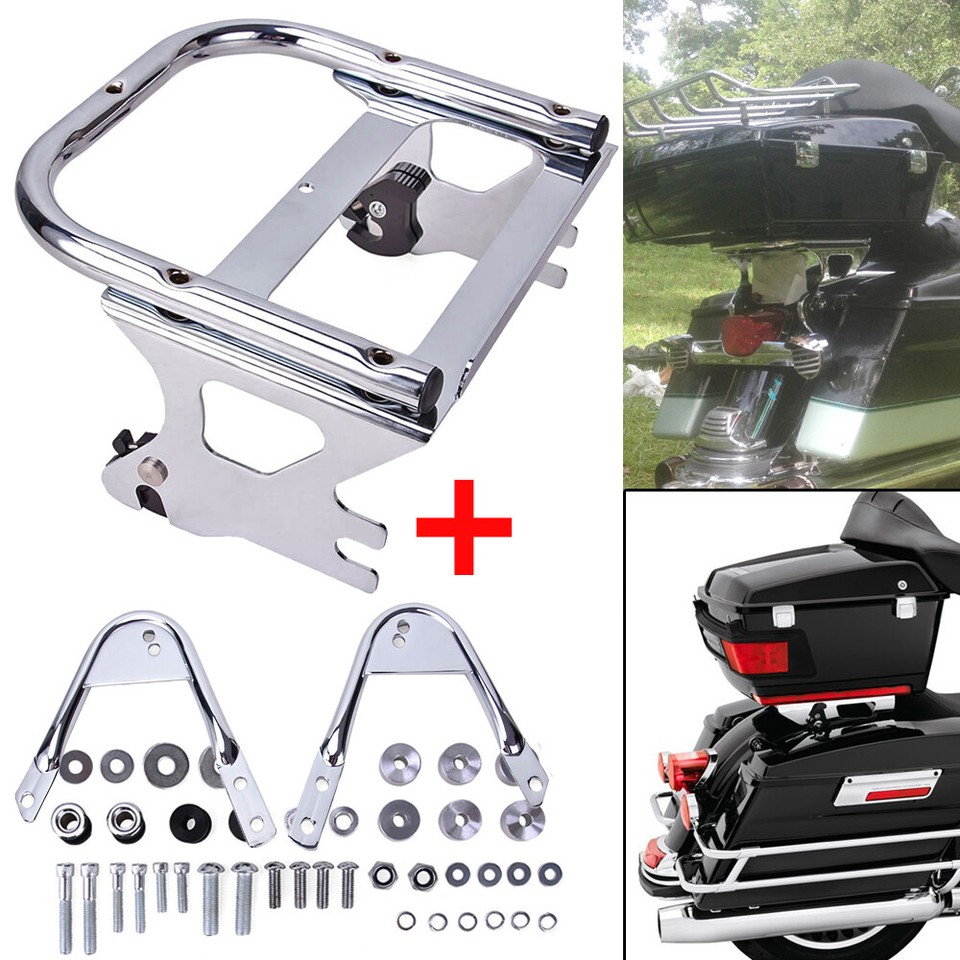 For Harley 97-08 Detachable Two-up Tour Pack Mount Rack w/ Docking ...