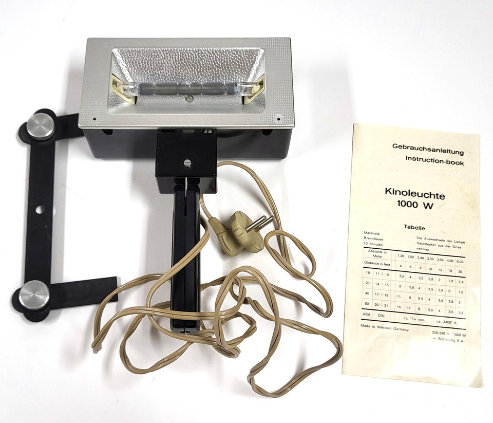 Vintage Sun Gun Movie Camera Light 1000 Watt 220v Europlug Works ...