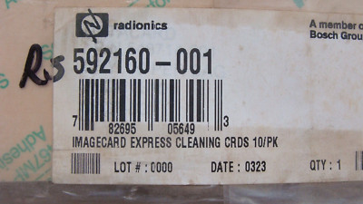 Radionics Imagecard Express Cleaning Cards 10 Pack NEW NOS 592160-001 ...