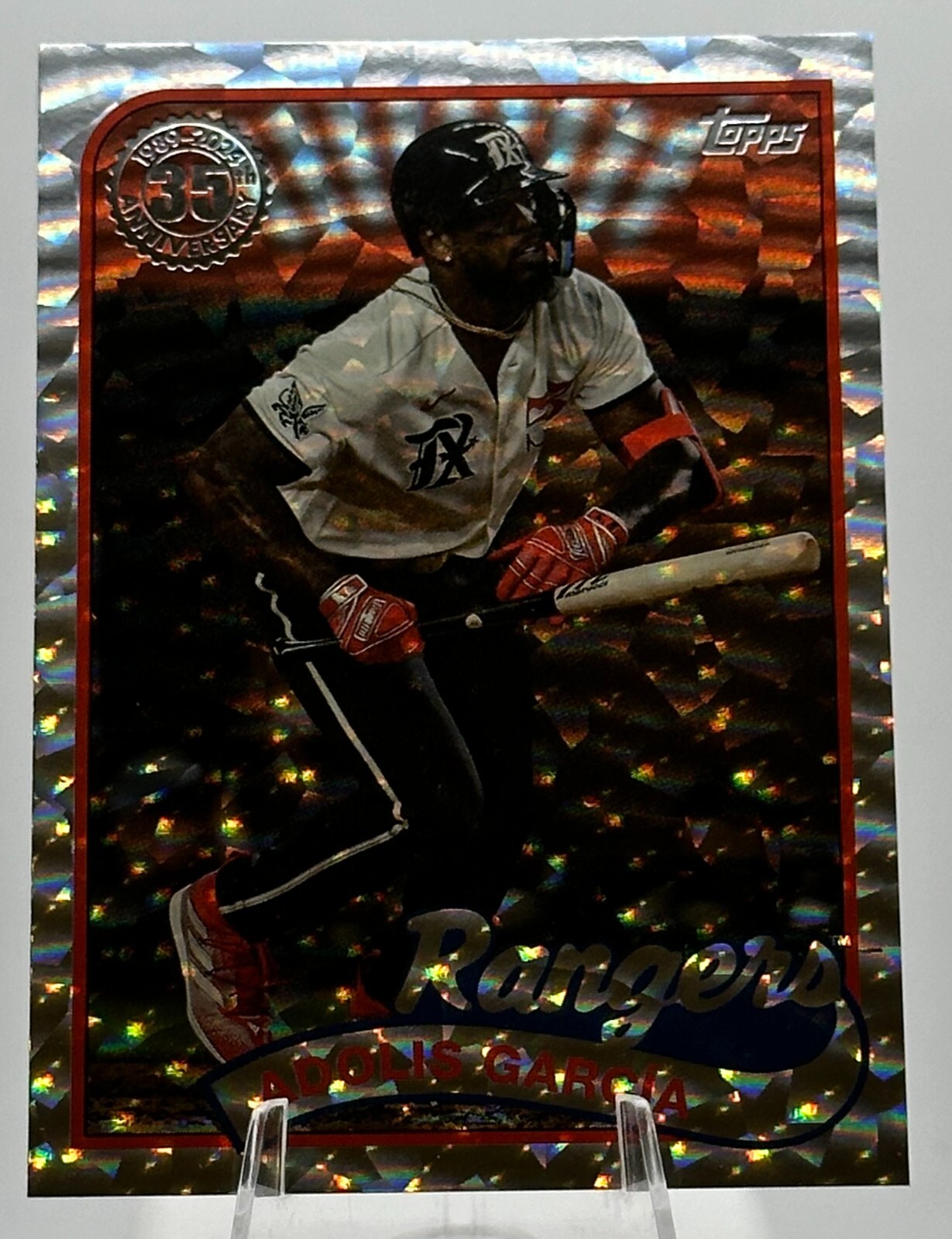 Adolis Garcia 2024 Topps Series 1 1989 Foil Mega Box Card #89B-94 Texas ...