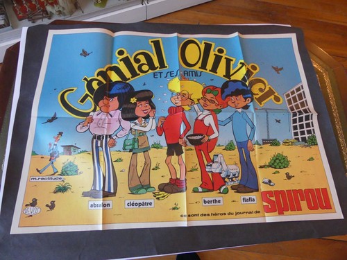SUPPLEMENT JOURNAL SPIROU N°2002 POSTER GENIAL OLIVIER + BD (VTO) 1976 ...
