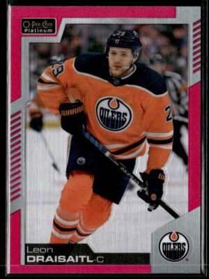 2020-21 O-Pee-Chee Platinum Matte Pink Leon Draisaitl Edmonton Oilers ...