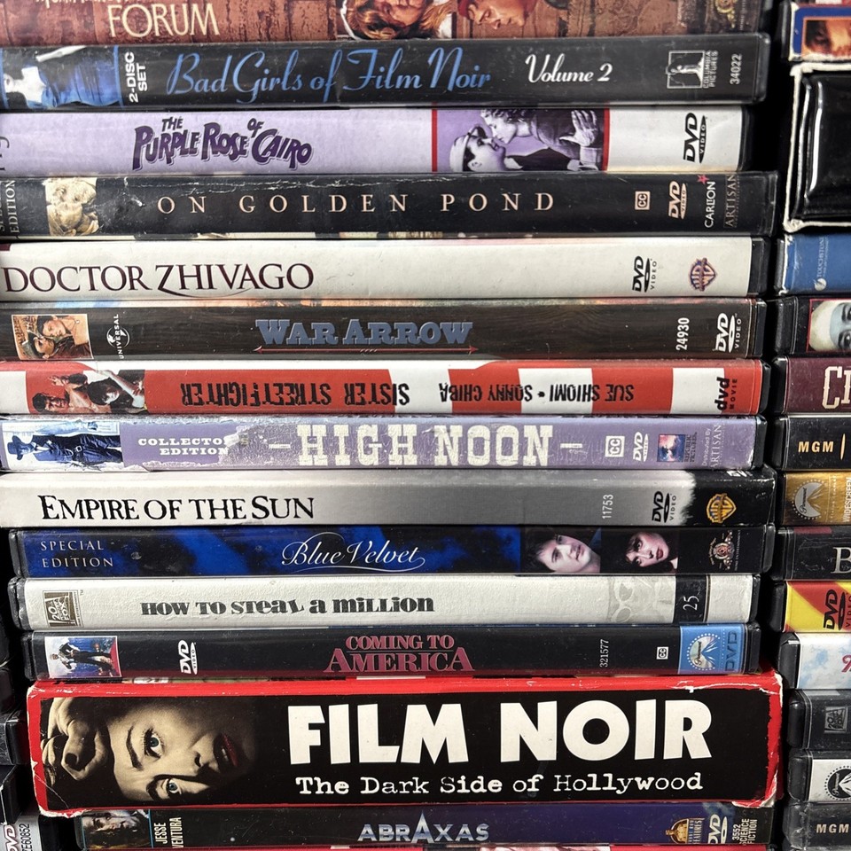 WHOLESALE LOT DVDS CLASSICS TCM BOX SET HOLLYWOOD RESELL FILM NOIR ...