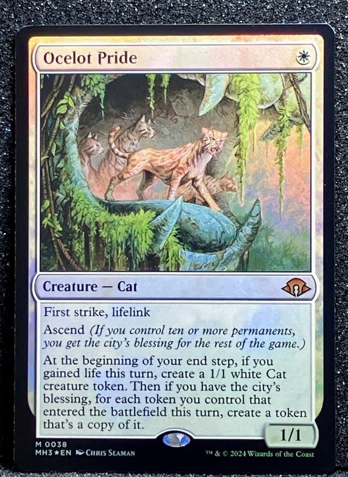 1x MTG Ocelot Pride (Foil) - Modern Horizons 3 (MH3) #38 - Magic the ...