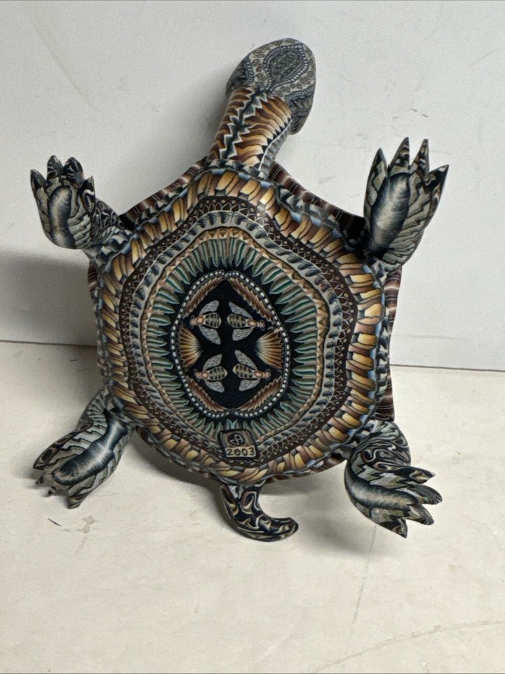 Jon Stuart Anderson Polymer Clay Turtle FIMO creations 2003 Dragonflies ...