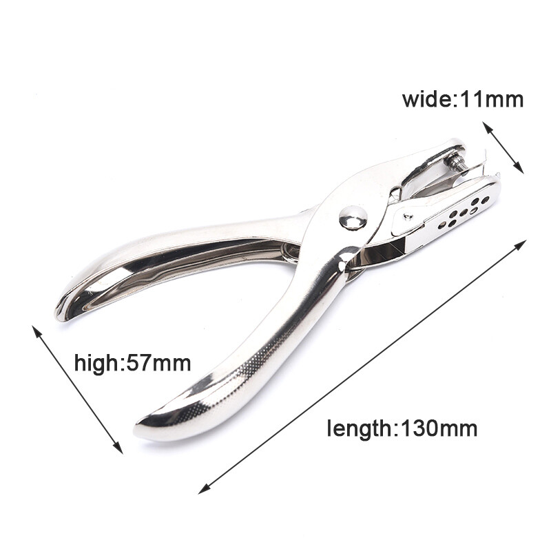 3mm Single One Hole Hand Held Paper Punch Ticket Craft Puncher Metal ...