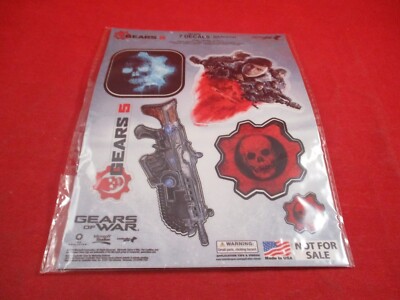 Gears of War 5 Microsoft Xbox One 2019 Promotional Decal Sticker Set ...
