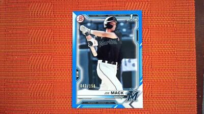 2021 Bowman Draft #BD-159 Joe Mack Blue /150 Baseball | eBay