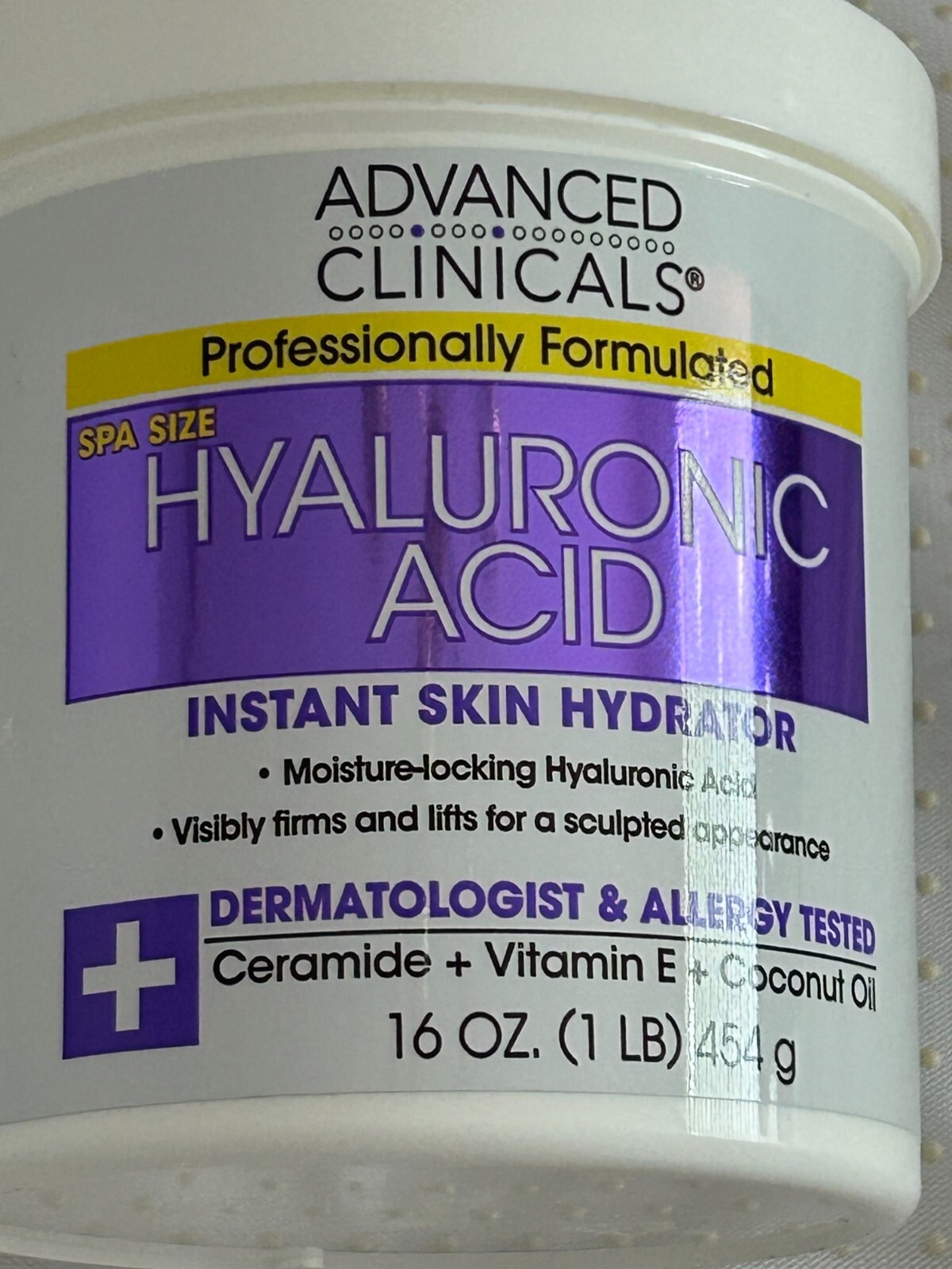 2X Advanced Clinicals Spa Hyaluronic Acid Instant Hydrating Cream Skin ...