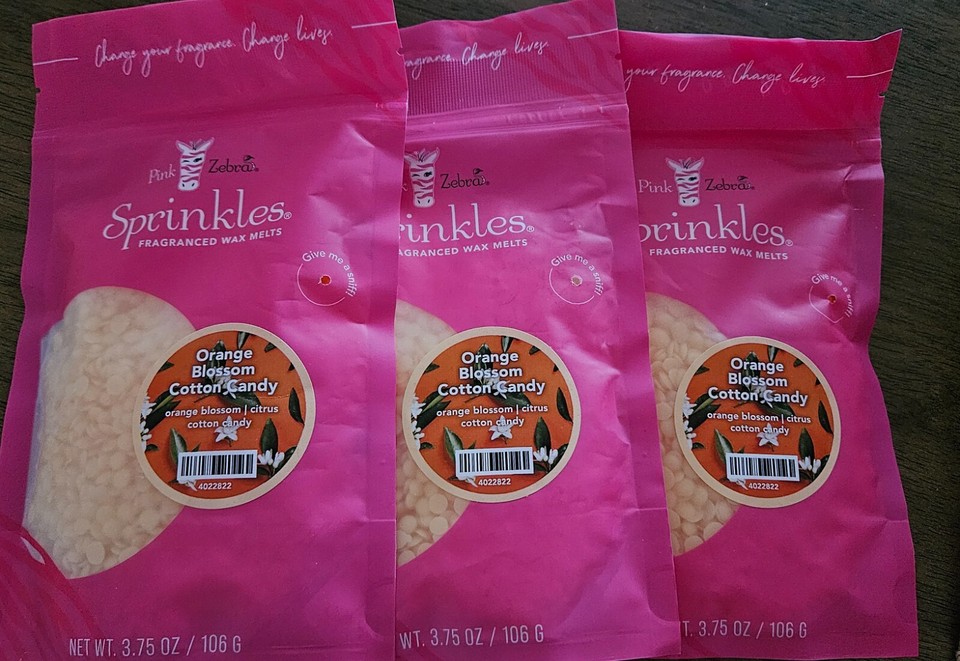 Pink Zebra wax Sprinkles - NEW - Over 75 Factory Sealed 3.75 oz Bags | eBay