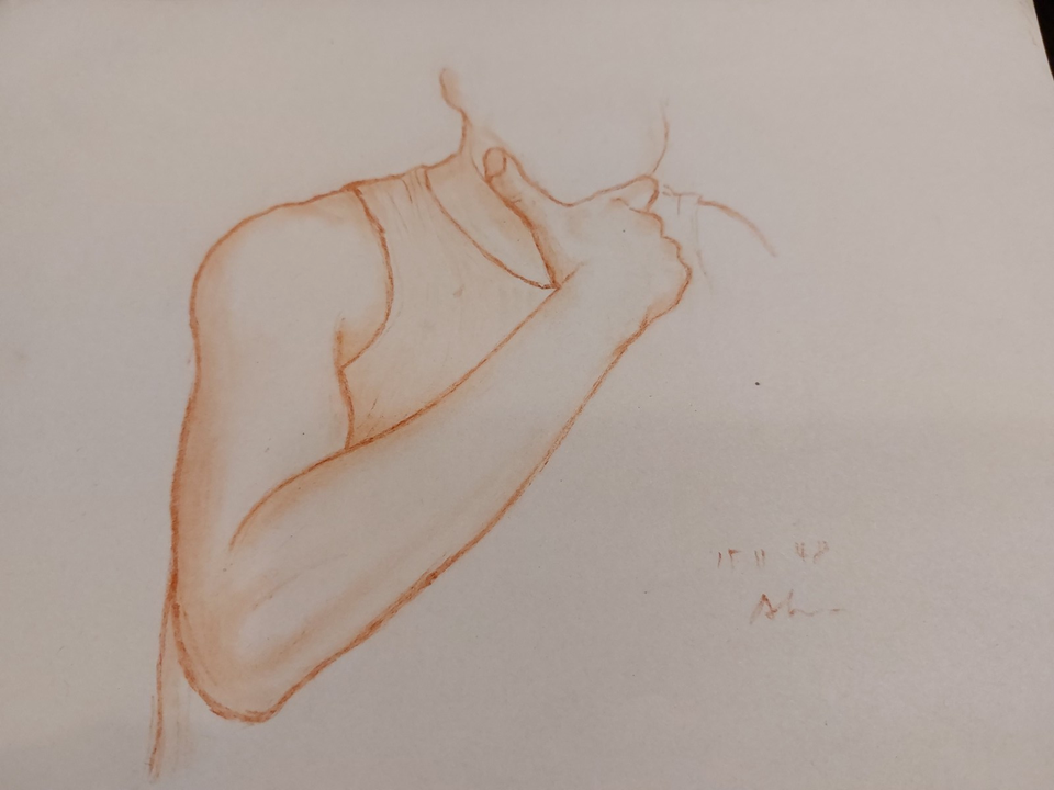André Simon 1946 Drawing Artist Lorraine Study Arm | eBay