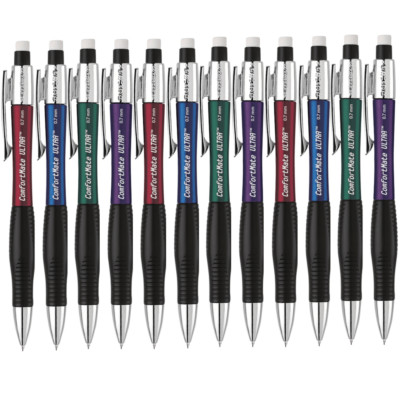 NEW 12x Papermate Comfortmate Ultra Mechanical Pencil 0.7mm Assorted ...