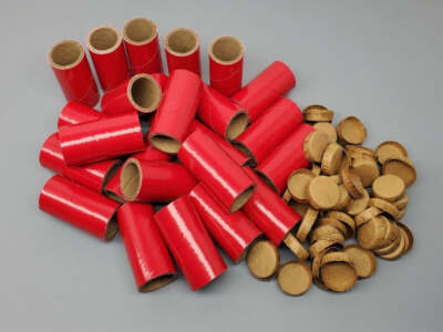 25pc Red Fireworks Tubes & Caps Heavy Wall 1" x 2-1/2" x 1/8" 37mm | eBay