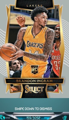2016 Select Brandon Ingram #159/3052 Rookie RC NBA Dunk Digital Card | eBay
