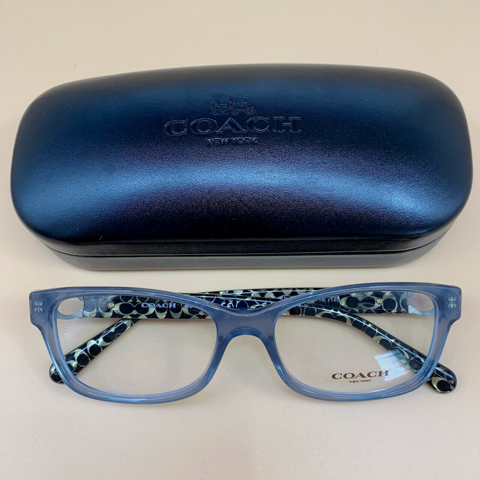 Coach Eyeglasses HC 6119 / 5521 Milky Blue Denim 53-16-140 mm ORIGINAL ...