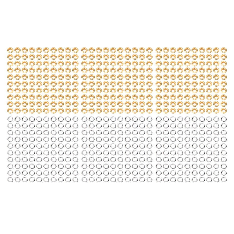 4-300Pcs 6mm Eyelets Stainless Steel Grommets Gold For Fabric Projects ...