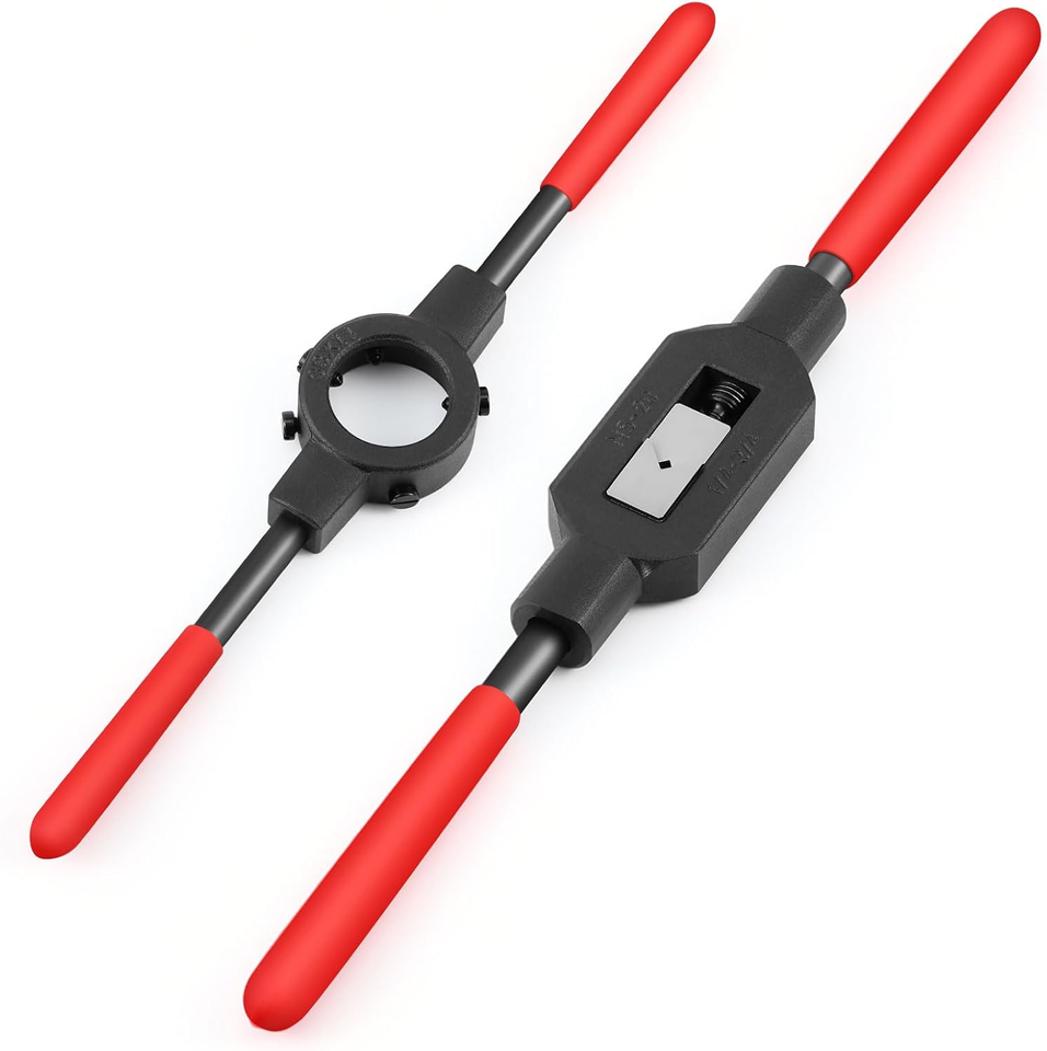 2 Pcs Adjustable Tap Wrench Handle round Die Stock M5-M20 Tool 38 Mm 1 ...