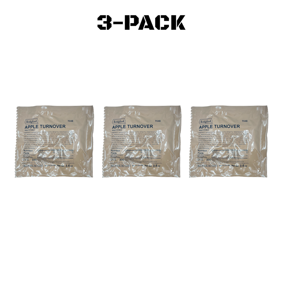 Apple Turnover, MRE Dessert, Military Surplus. Pack of 3 to 24 (Your ...