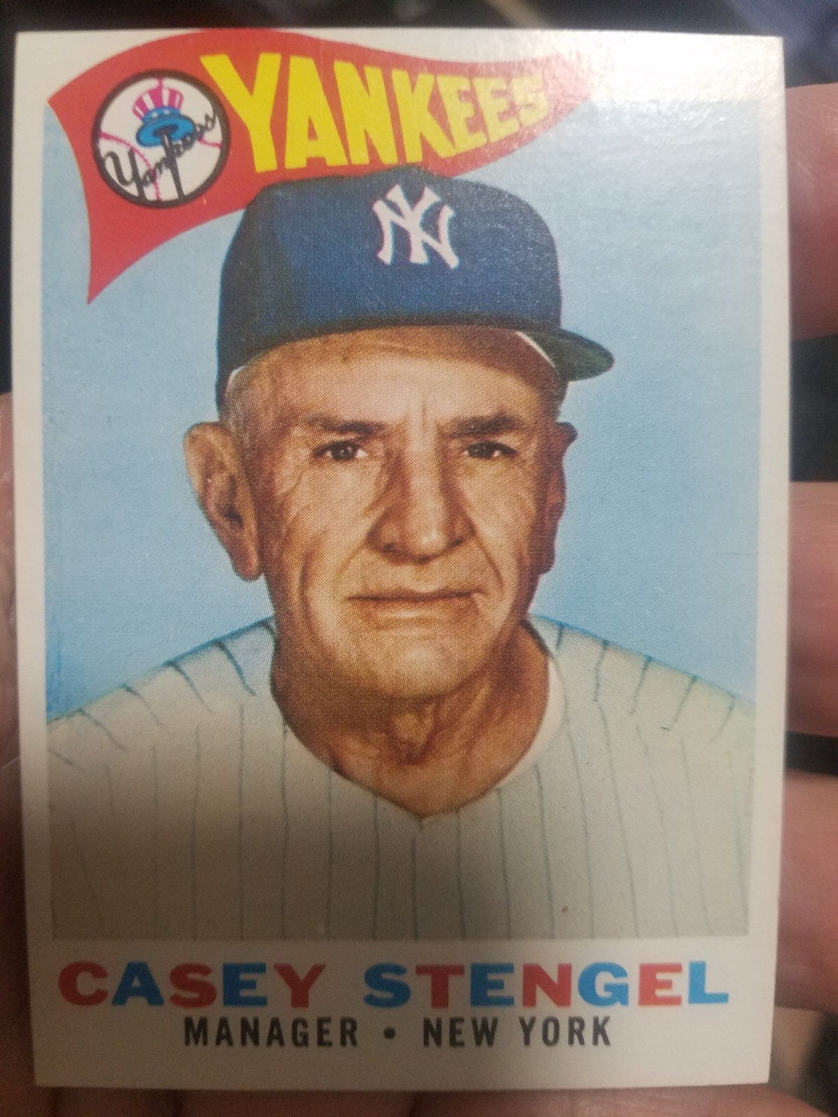 1960 TOPPS#227 CASEY STENGEL AMAZING LOOKS MINT +THE FINEST#227 I HAVE ...